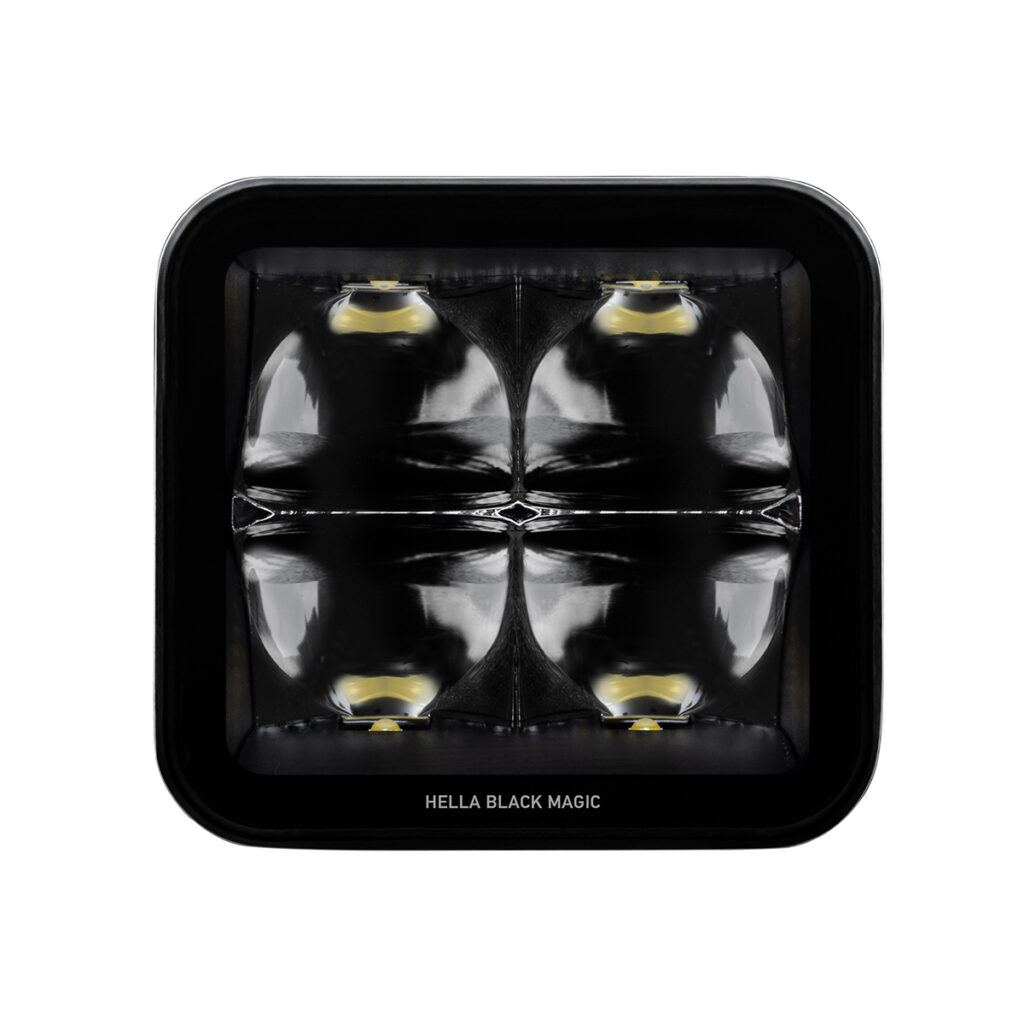 KIT FOCOS LED HELLA BLACK MAGIC CUBO SPOT LIGHT 32"