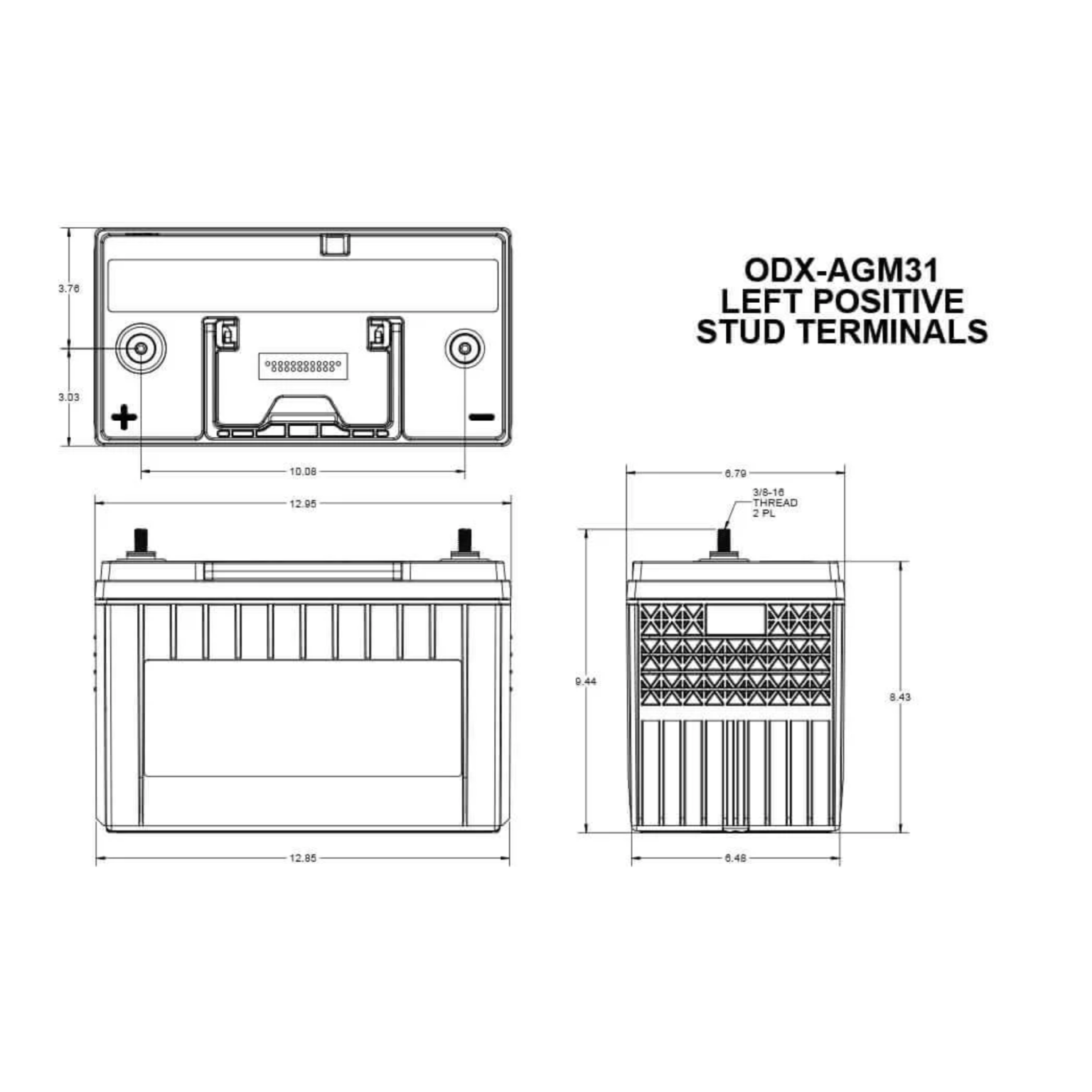 Bateria AGM Odyssey Extreme ODX-AGM-31-PC2150S